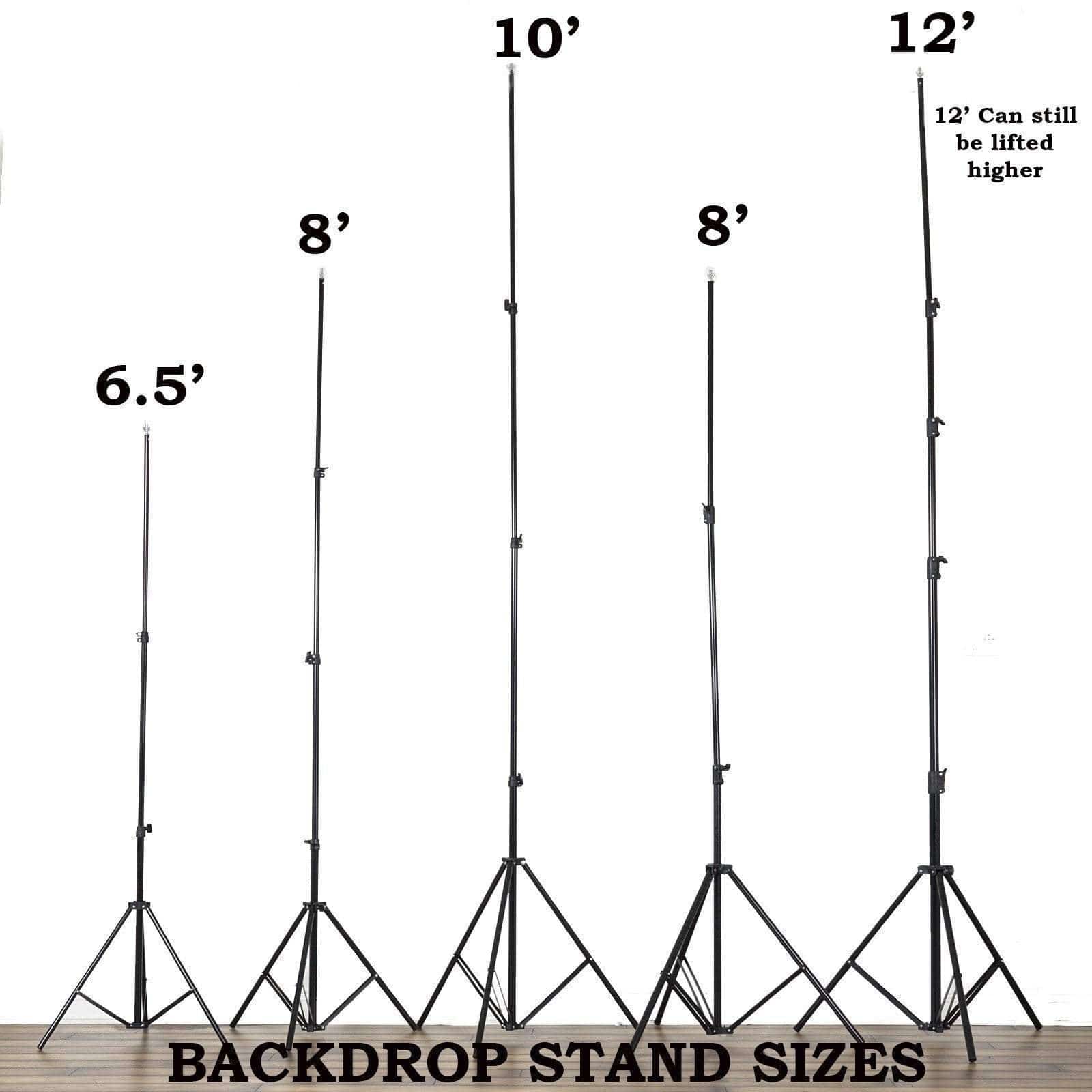 12 ft x 12 ft Photography Large Backdrop Stand Kit - Black ...