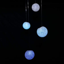 4 pcs 3" wide LED Orbs Battery Operated Ball Lights - Assorted ...