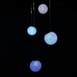 4 pcs 3" wide LED Orbs Battery Operated Ball Lights - Assorted ...