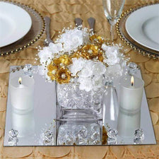 6 pcs 10" Square Mirrors Centerpieces — LeilaniWholesale