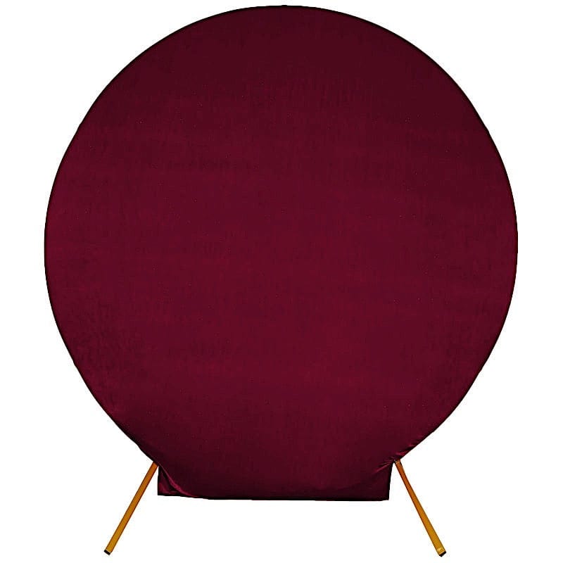 7.5 ft Velvet Round Backdrop Stand Cover Wedding Arch Decorations ...
