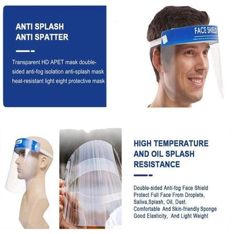 Face Shield Protective Covers with Elastic Band — LeilaniWholesale