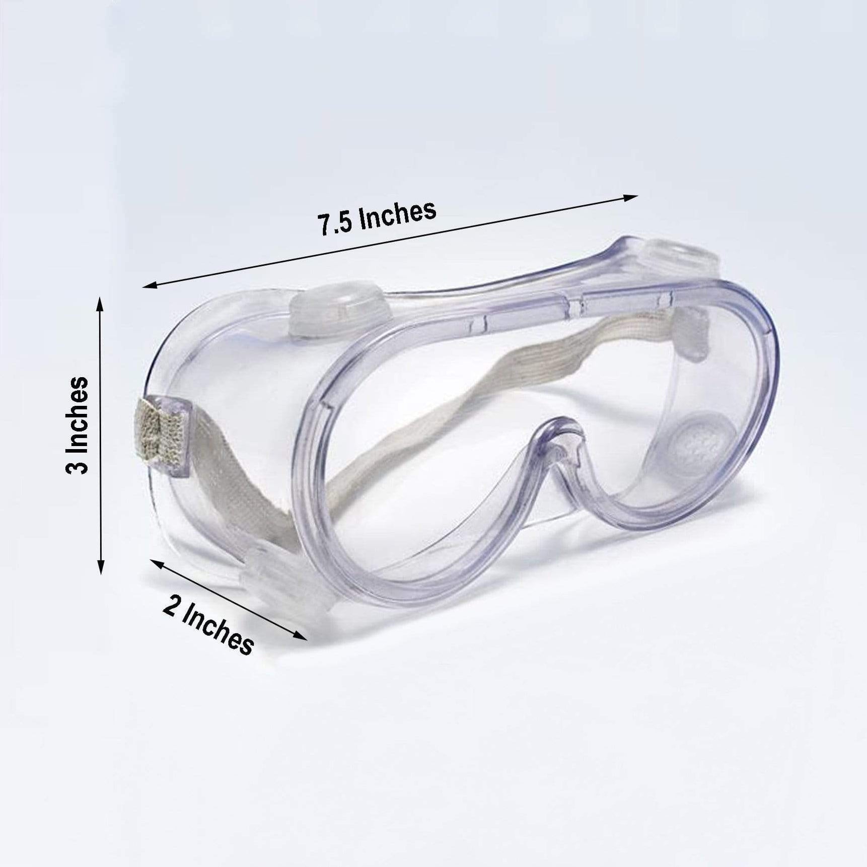 Safety Goggles Adjustable Anti-Scratch Protective Eyewear - Clear ...